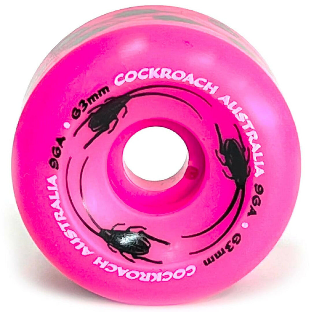 Cockroach Originals 63mm 96A Pink Skateboard Wheels