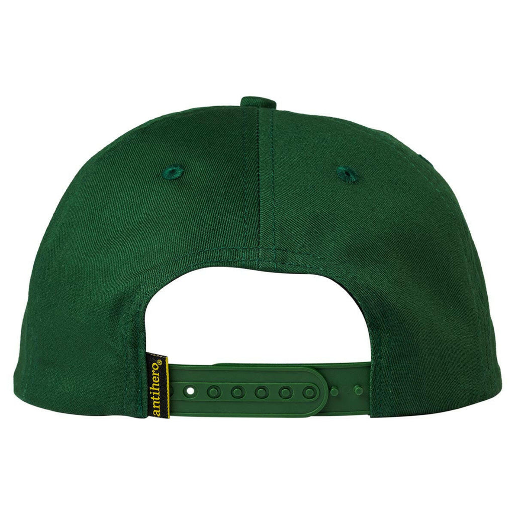 Anti Hero Basic Eagle Snapback Dark Green/Yellow
