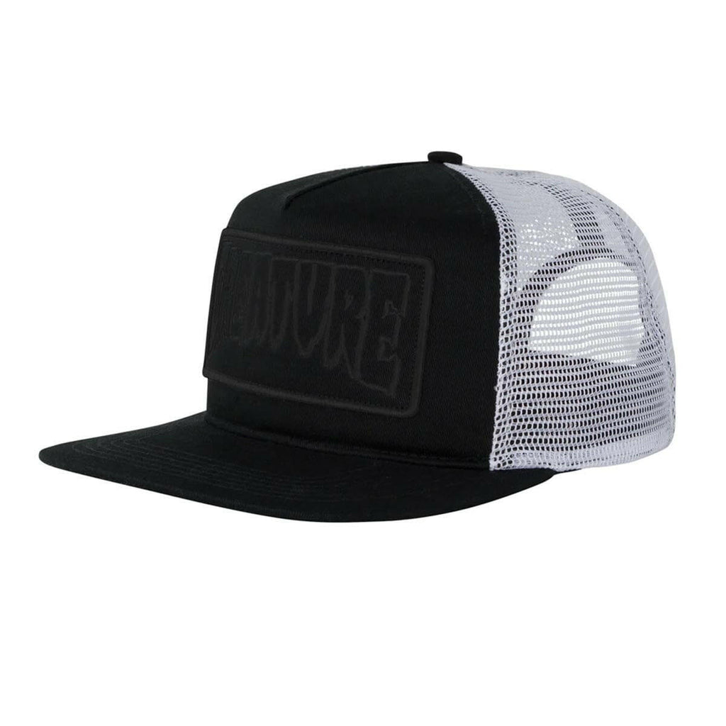 Creature Reverse Patch Mesh Trucker Hat Black & White
