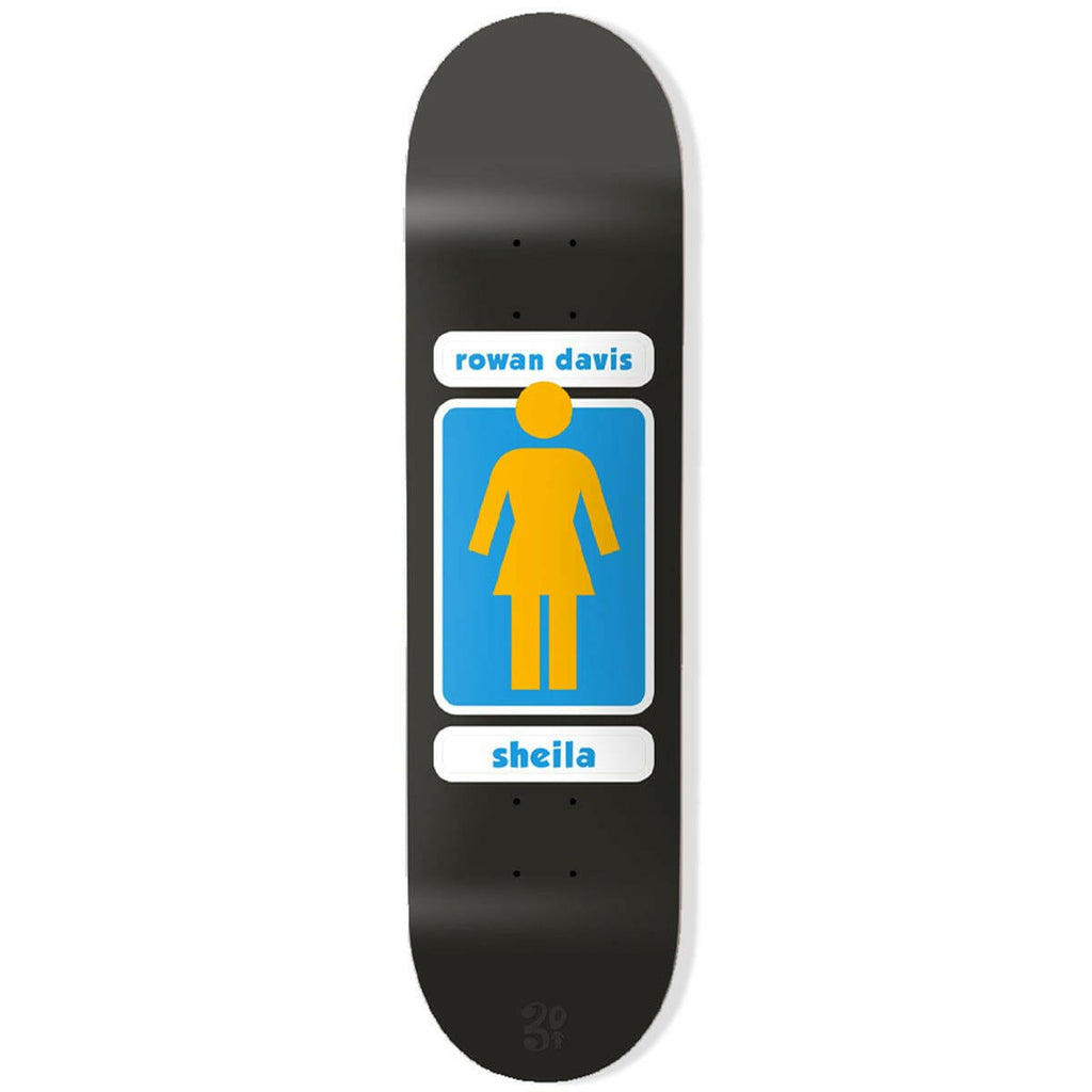 Girl - Rowan Davis 93 Til 8.5 Skateboard Deck In Black