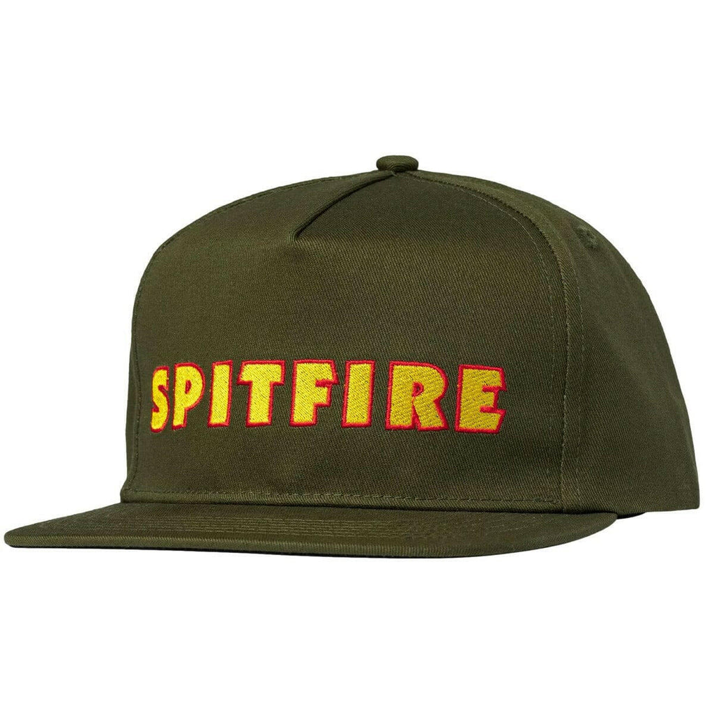 Spitfire - LTB Script Snapback Olive | OCD Skate Shop