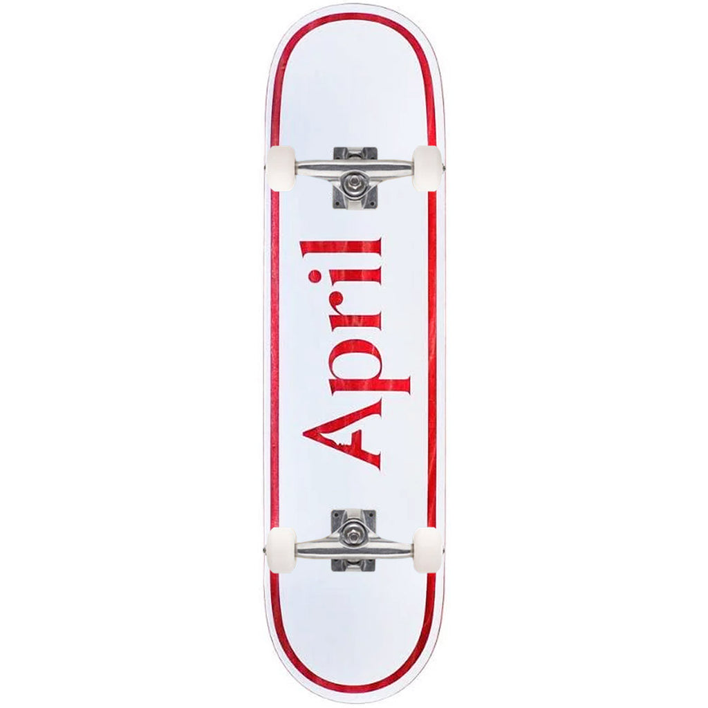 April Red OG Logo 8.25 | Complete Skateboard Australia