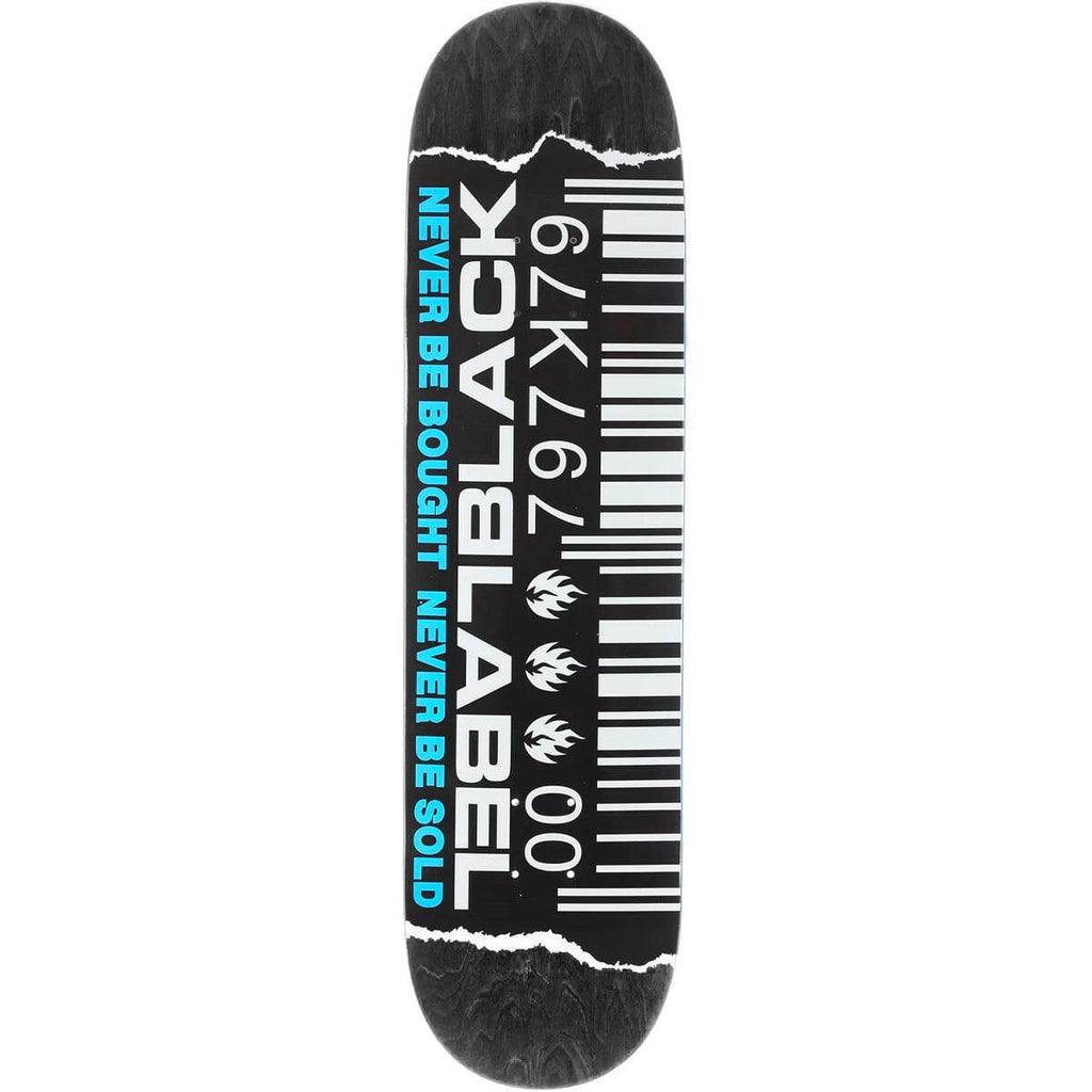 Black Label Barcode Ripped 8.25" Skateboard Deck - Buy Now
