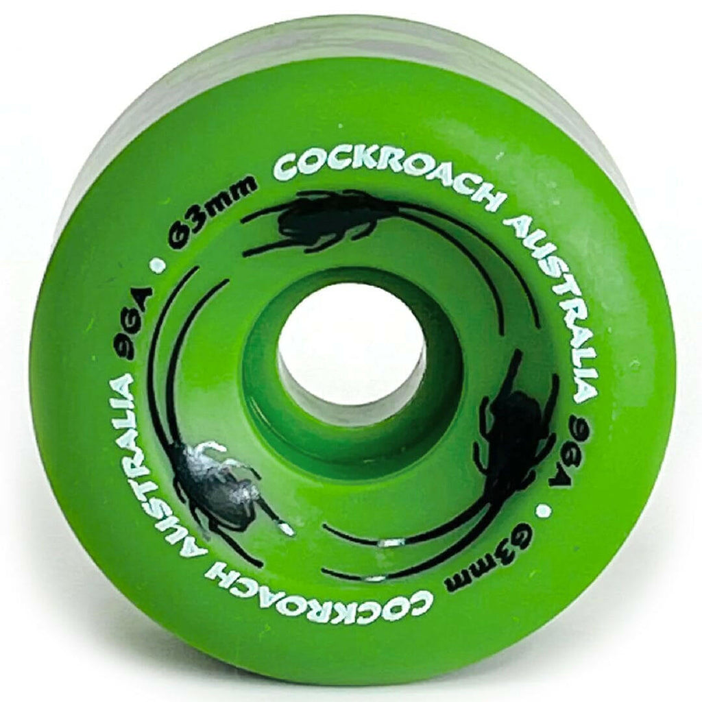 Cockroach Originals 63mm 96A Skateboard Wheels in Green