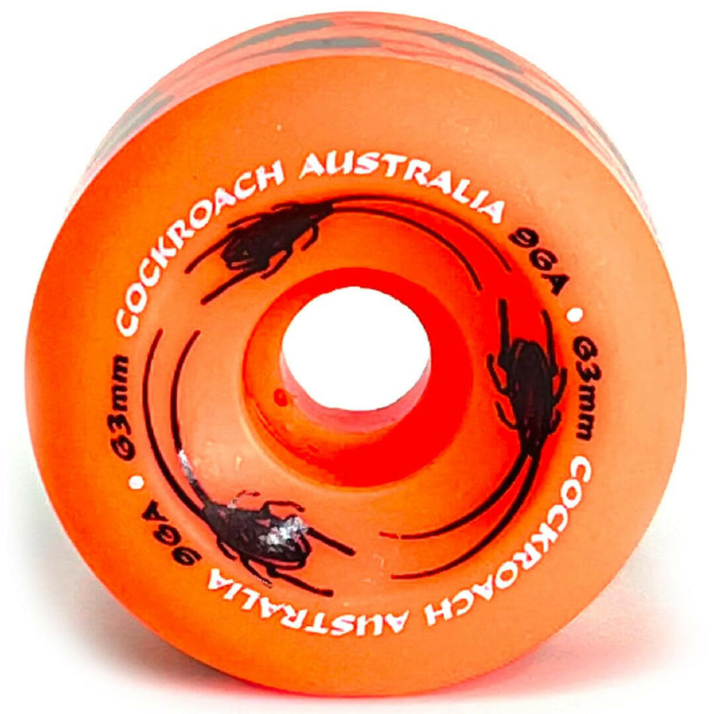 Cockroach Originals 63mm 96A Skateboard Wheels in Orange