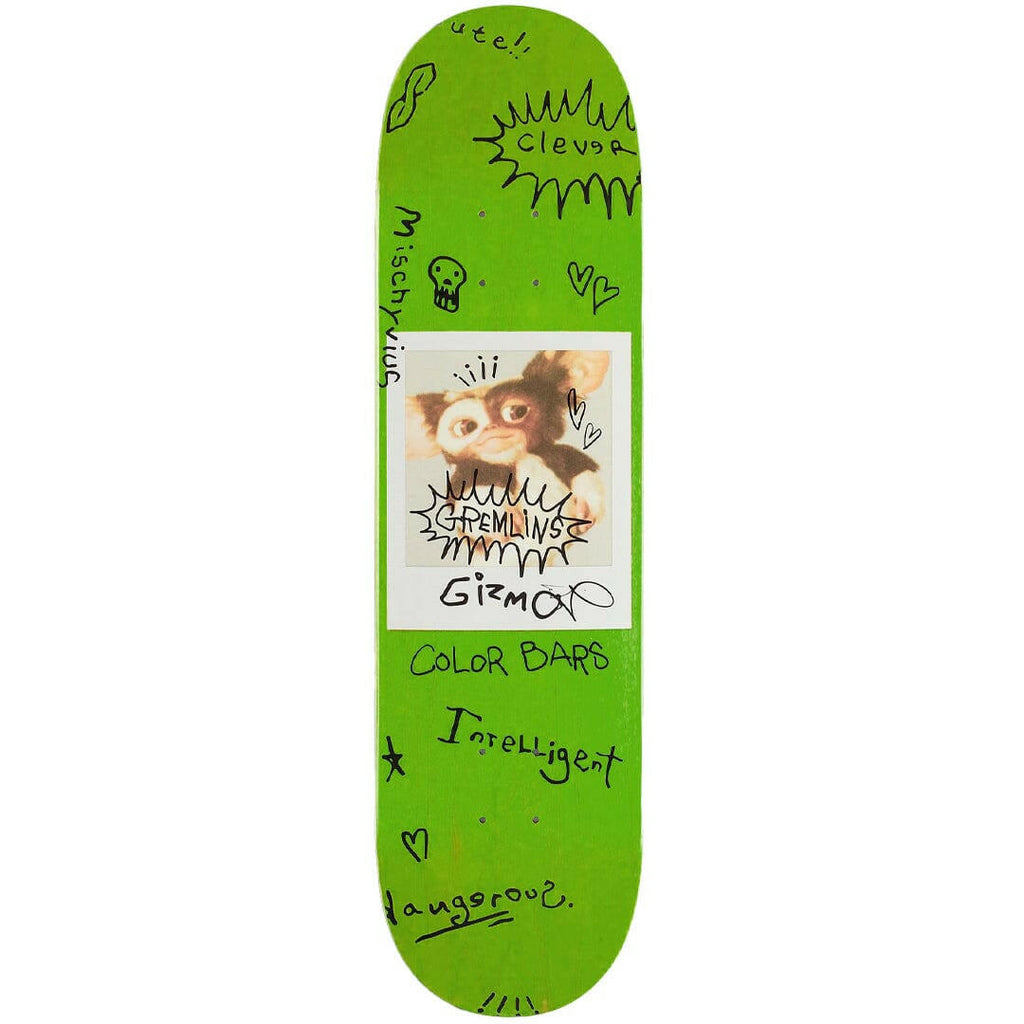 Color Bars Polaroid 8.25" Skateboard Deck In Green