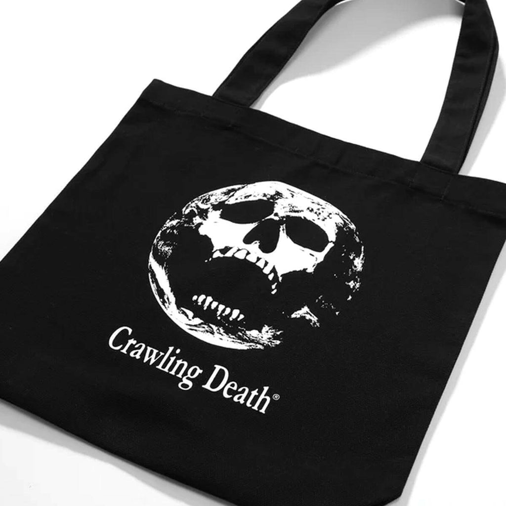 Crawling Death Earth Scream Tote Bag in Black