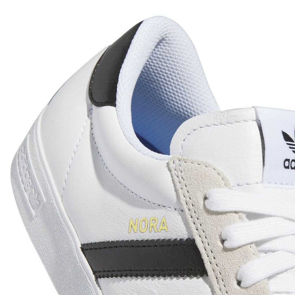 Adidas Nora Shoes in White/Black - Clean & Versatile