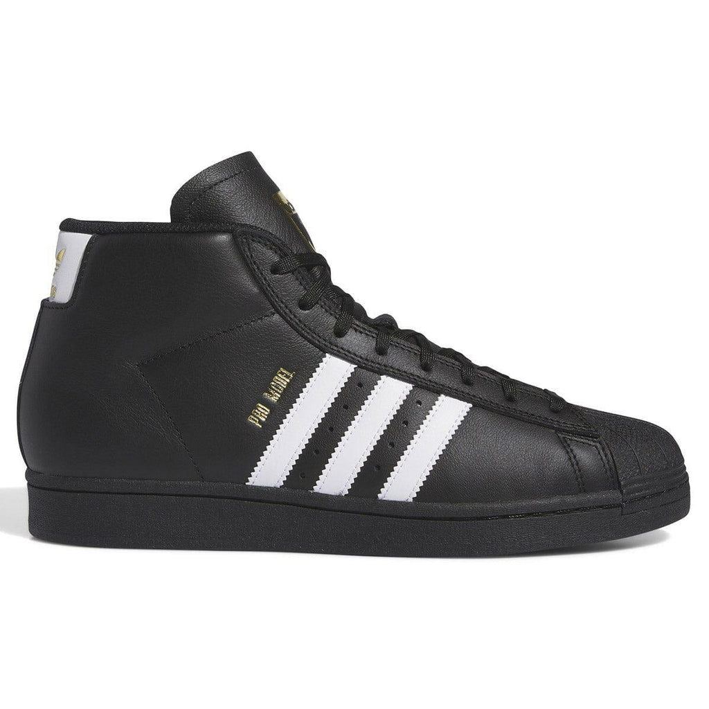 Adidas ADV Shoes In Black/White/Gold - Premium Skate Style