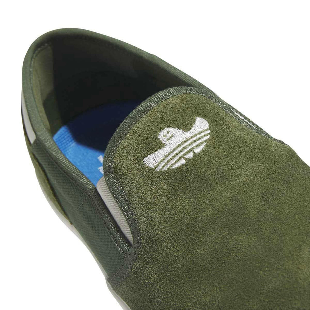 Adidas Shmoofoil Slip Shoes in Pine/White - Casual & Cool