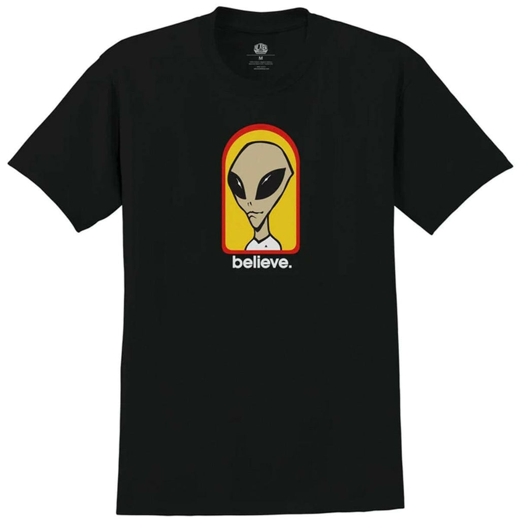 Alien Workshop Believe Tee in Black - Simple & Versatile