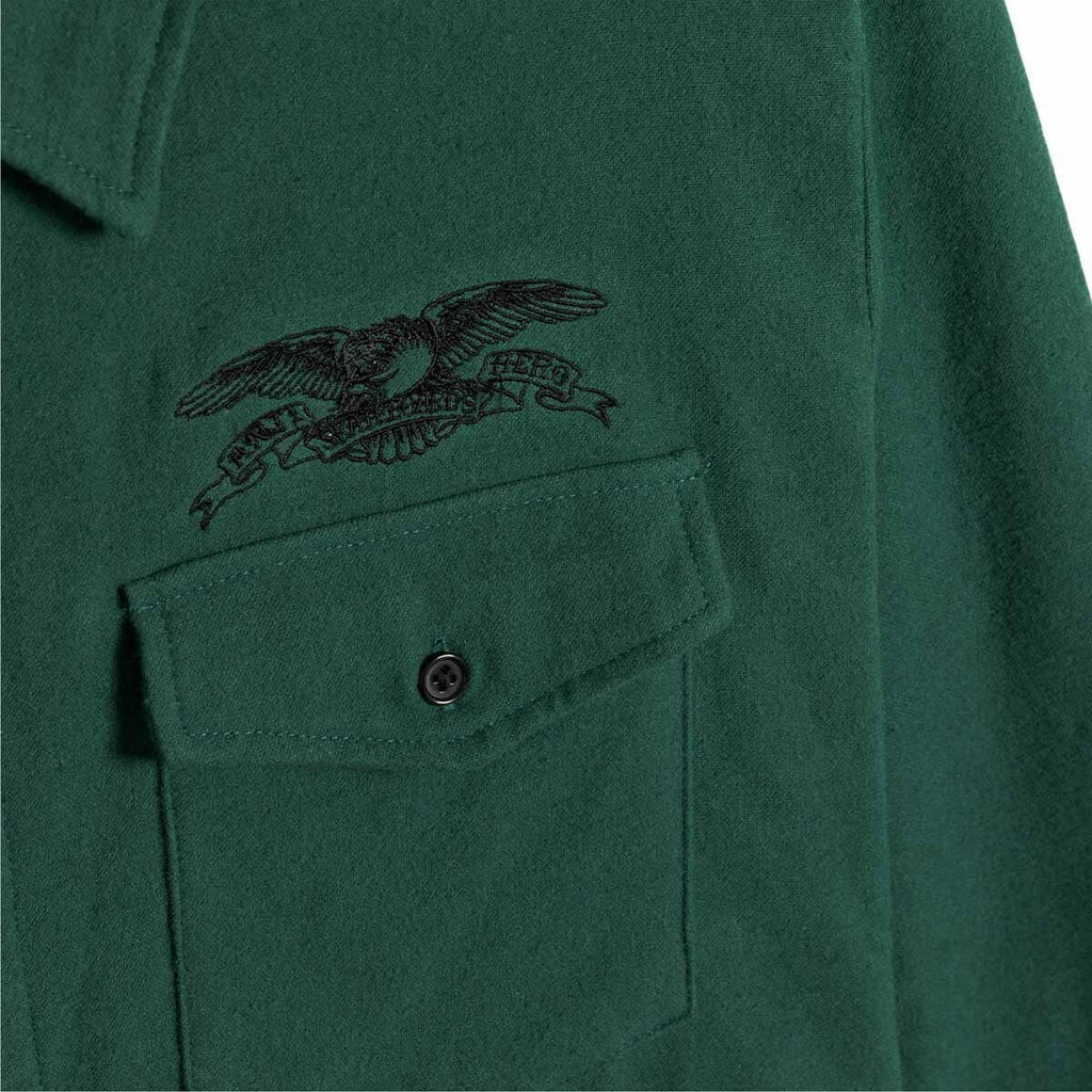 Anti Hero - Basic Eagle Flannel Dark Green