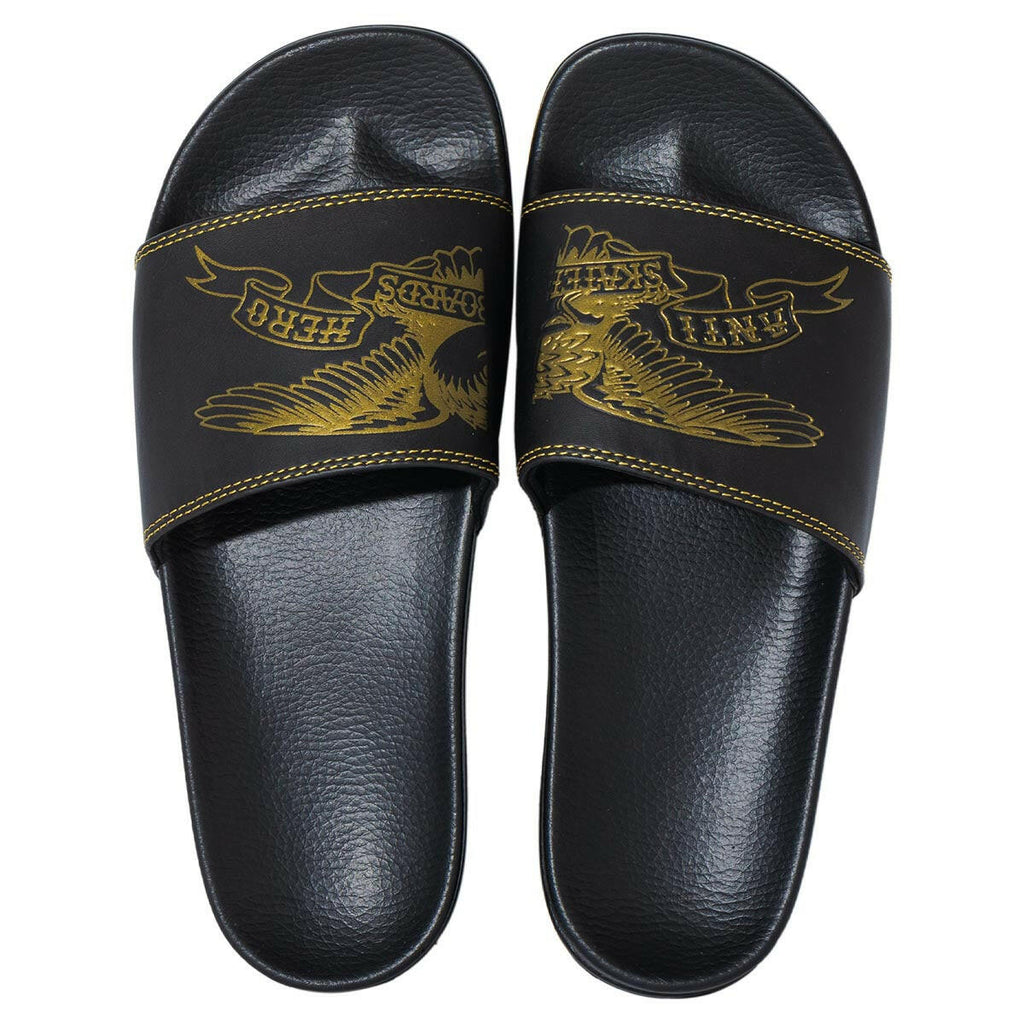 Anti Hero Basic Eagle Slides Black/Gold