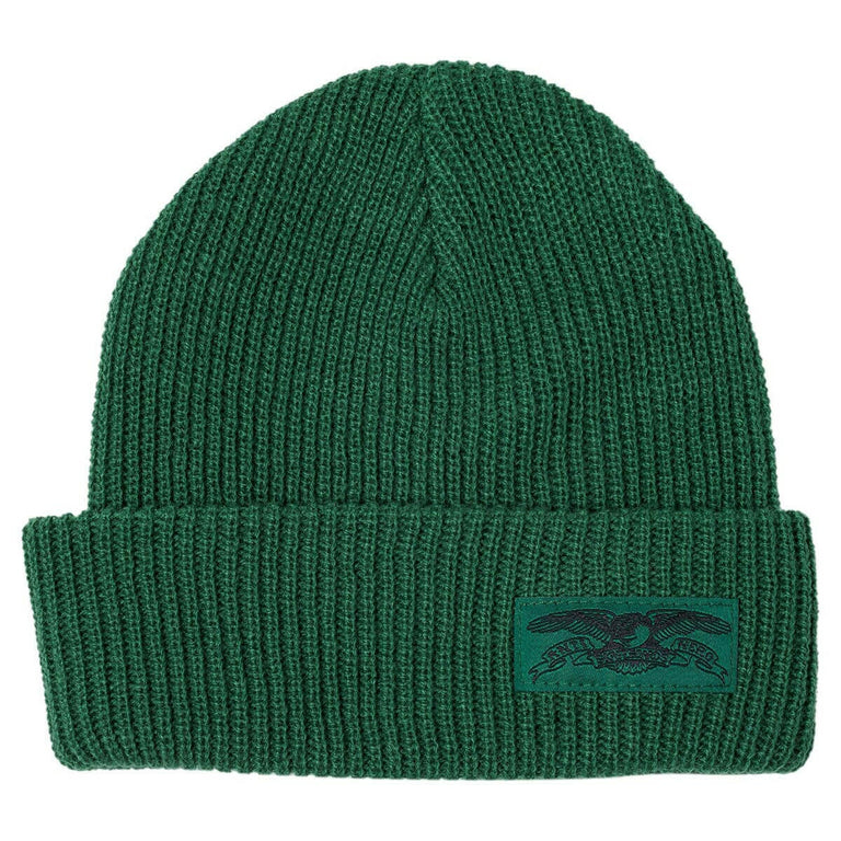 Anti Hero Stock Eagle Label Cuff Beanie Green