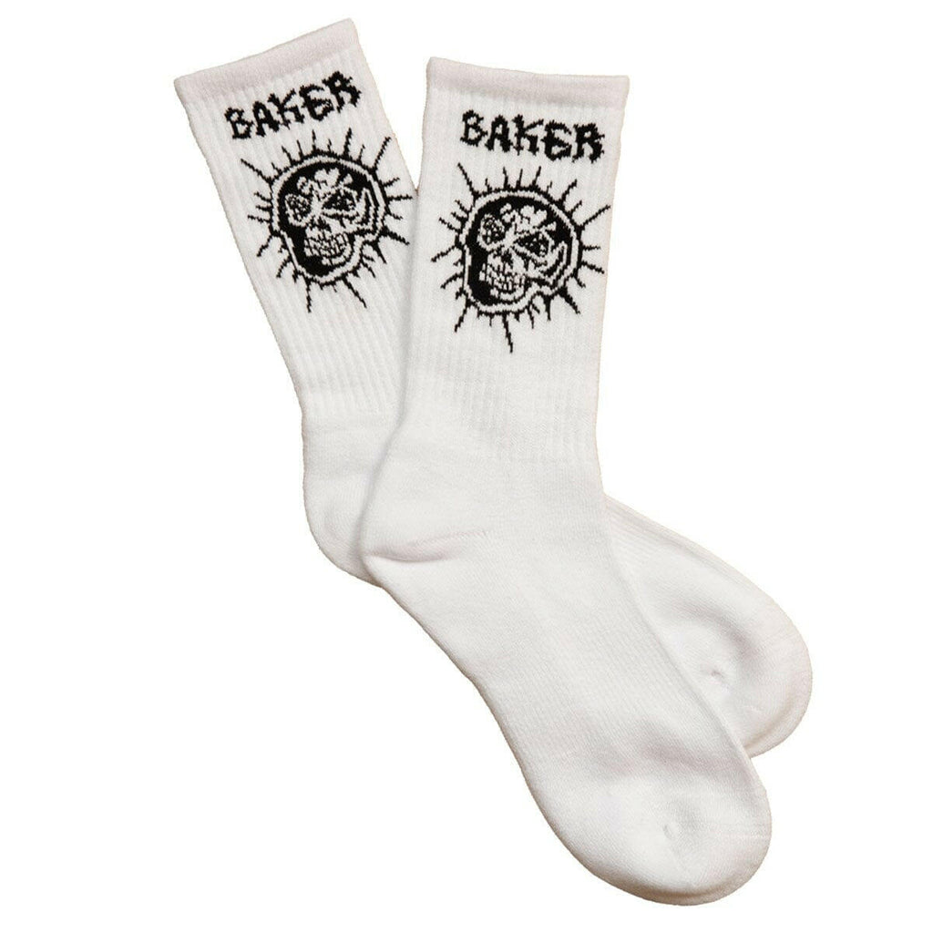 Baker - Fury Socks White - OCD Skate Shop