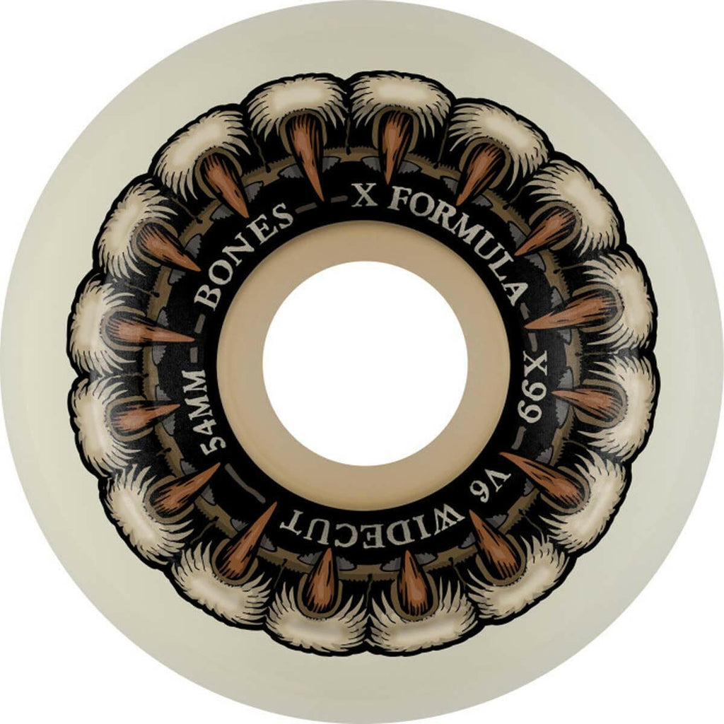 Bones X Formula Grippin Wolf 54mm 99a V6 Wide-Cut Wheels