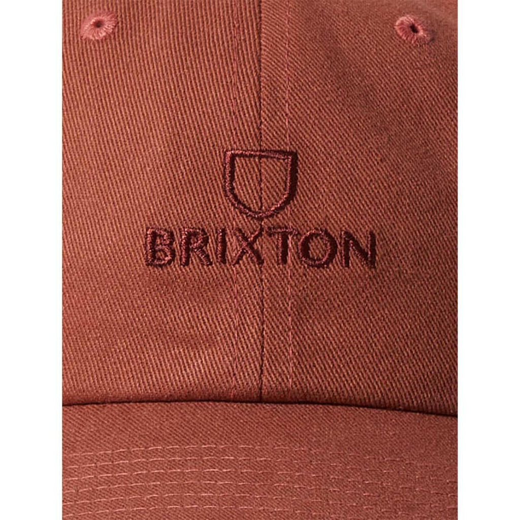 Brixton Alpha LP Cap In Marsala Red Vintage Wash