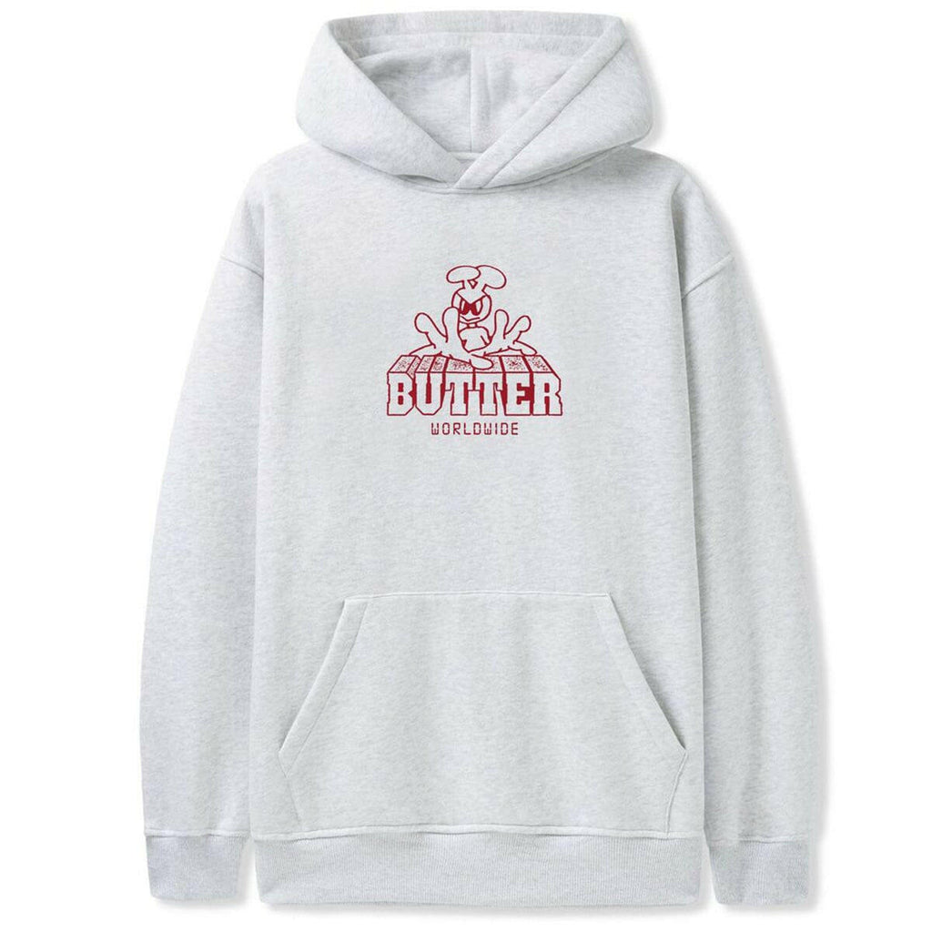 Butter Goods Alien Hoodie Ash – Unique Graphic Skate Hoodie