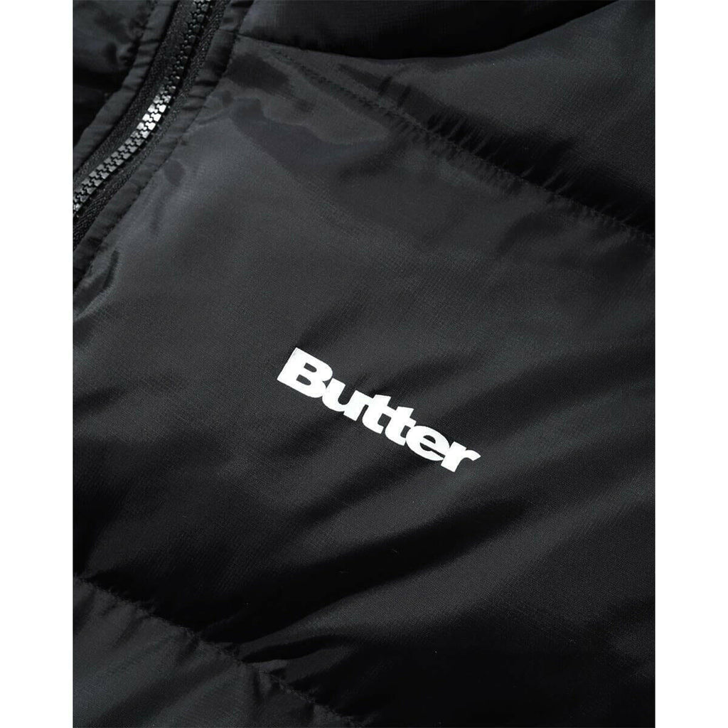 Butter Goods Base Puffer Jacket in Black - Buy Today
