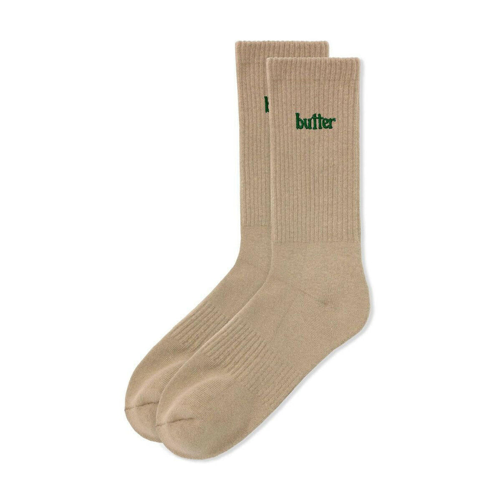 Butter Goods Basic Socks Sand – Casual & Comfortable Skate Socks
