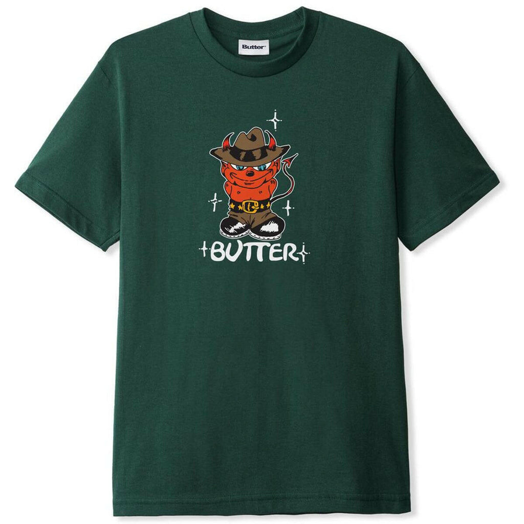 Butter Goods Devil Tee Dark Forest