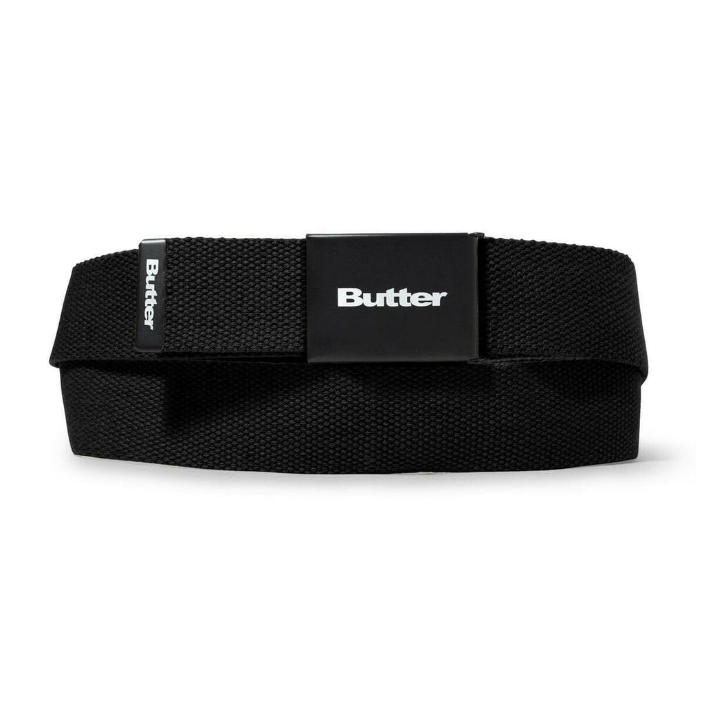Butter Goods Logo Woven Belt Black – Classic Skate Belt Style