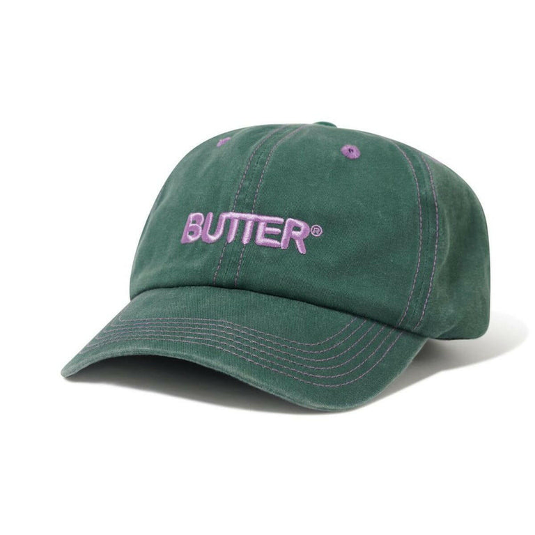 Butter Goods Rounded Logo 6 Panel Cap Forest