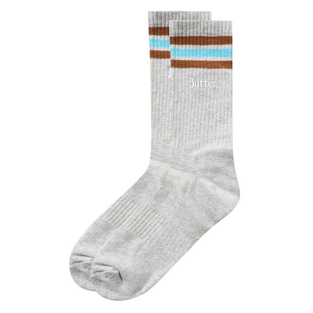 Butter Goods Stripe Socks Ash
