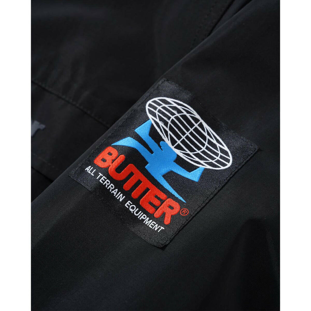 Butter Goods T-Rain Jacket in Black - Weather-Resistant