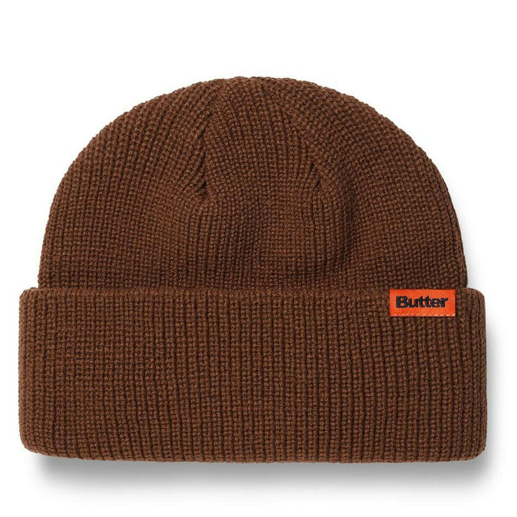 Butter Goods Tall Wharfie Beanie in Oak - Buy Today
