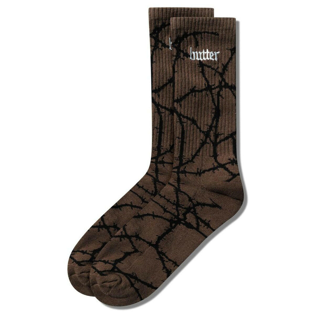 Butter Goods Wired Socks Fudge – Comfortable Skate Socks