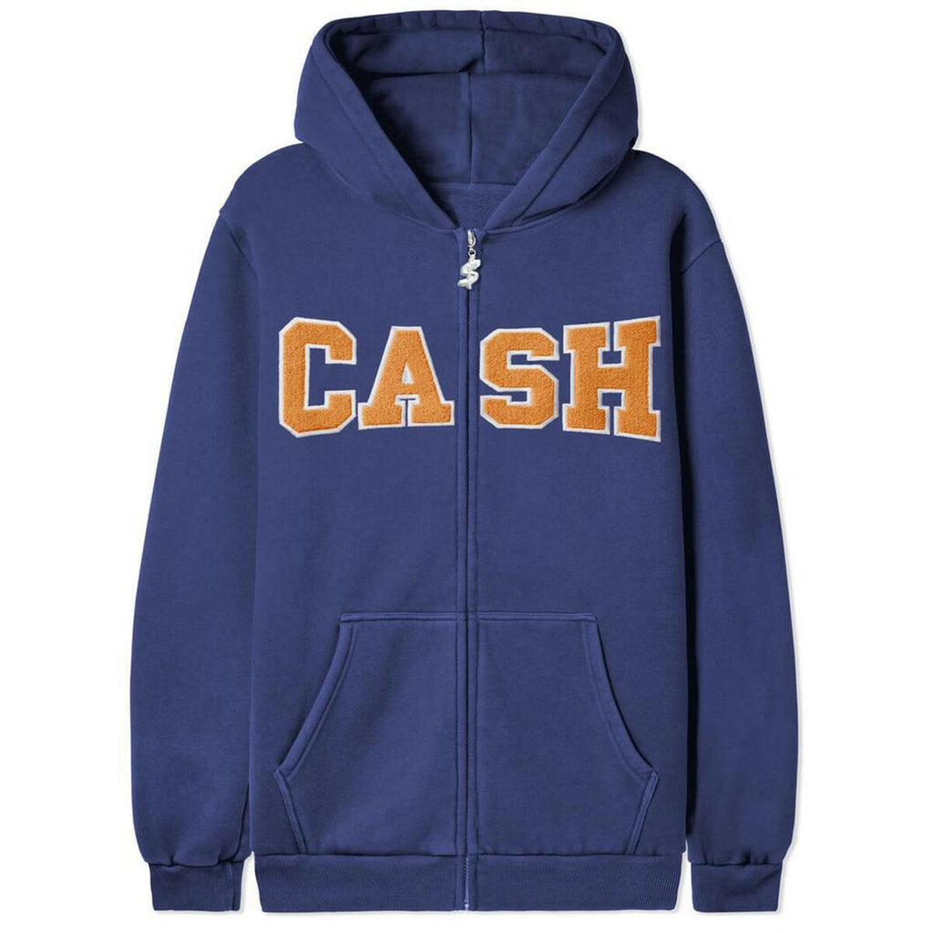 Cash Only Campus Zip Hoodie in Marine - Shop Today