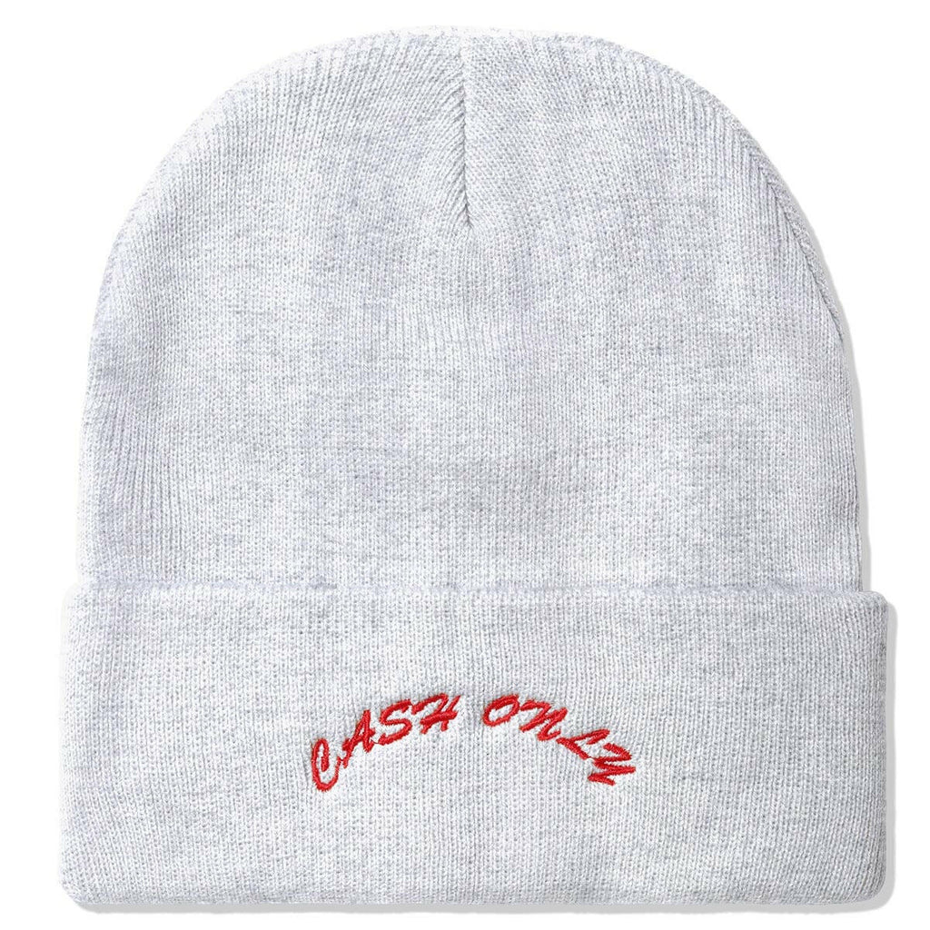 Cash Only Logo Beanie Ash Grey