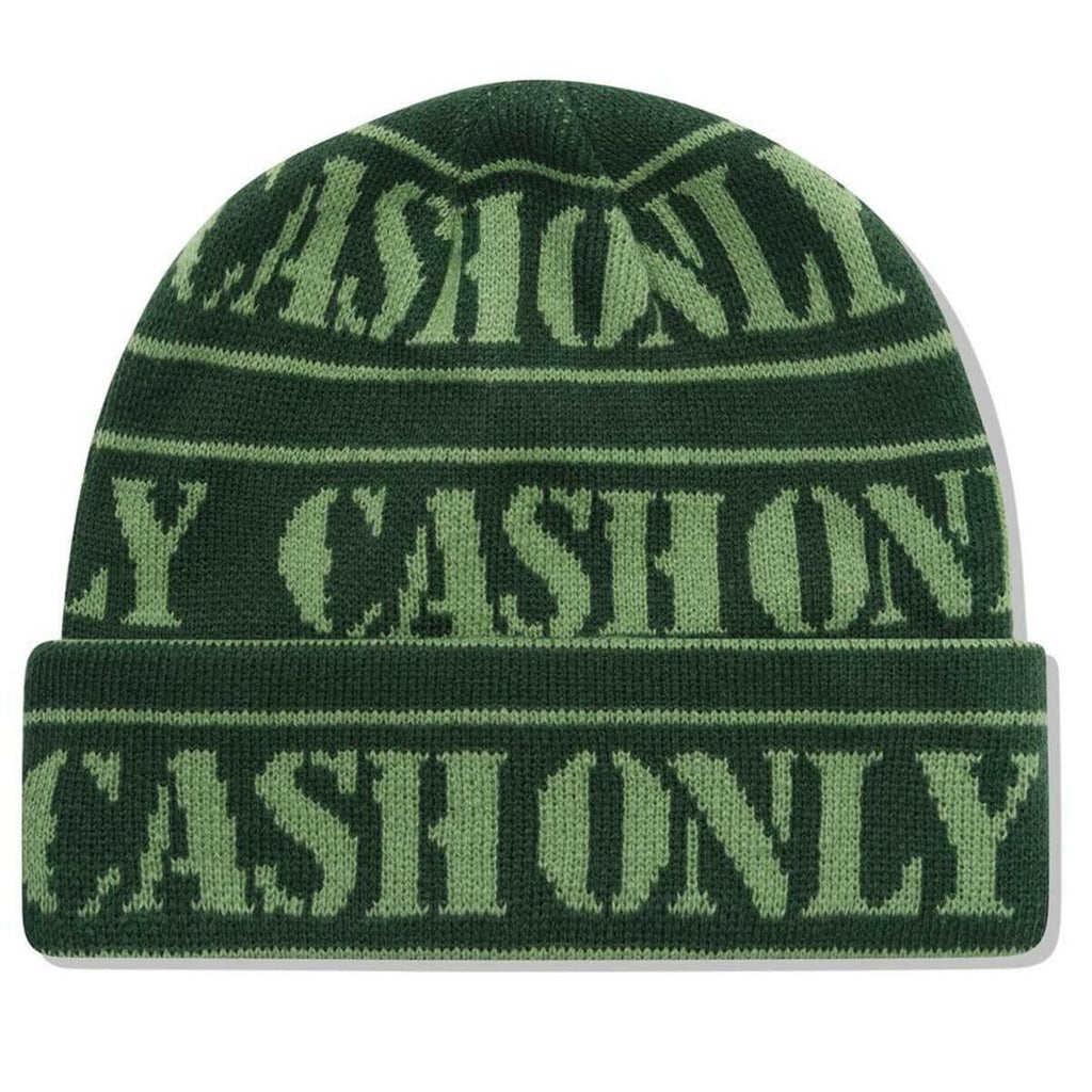 Cash Only Trespass Beanie in Forest - Buy Online Now