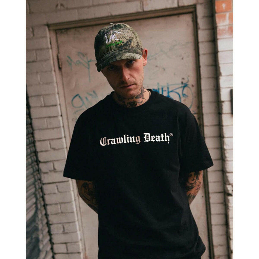 Crawling Death Gothic Logo Tee in Black – Buy Now