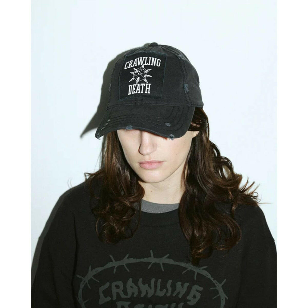 Crawling Death - Spike Dice Distressed Cap Black | OCD Skate Shop