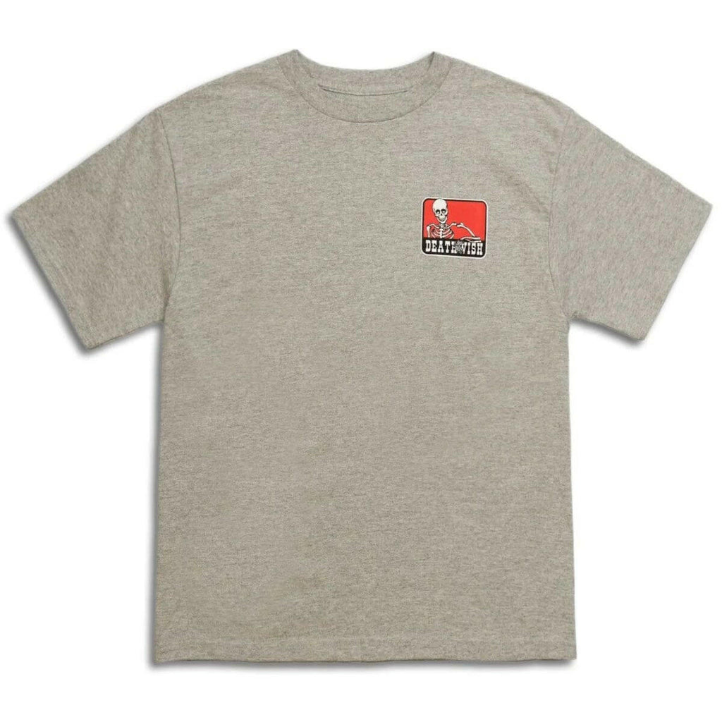 Deathwish - Benny Tee Heather Grey | OCD Skate Shop