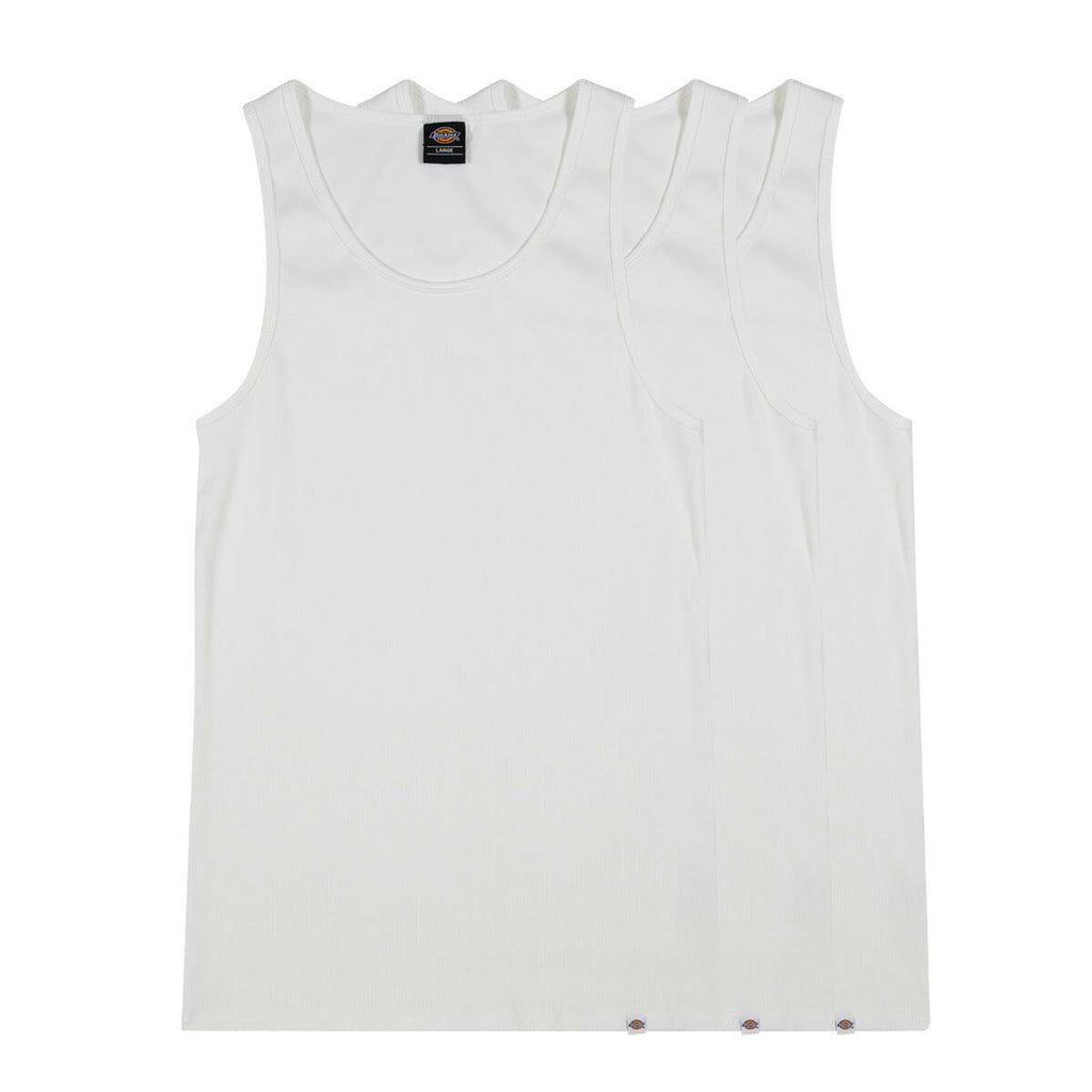 Dickies Basic Singlet 3 Pack White | OCD Skate Shop