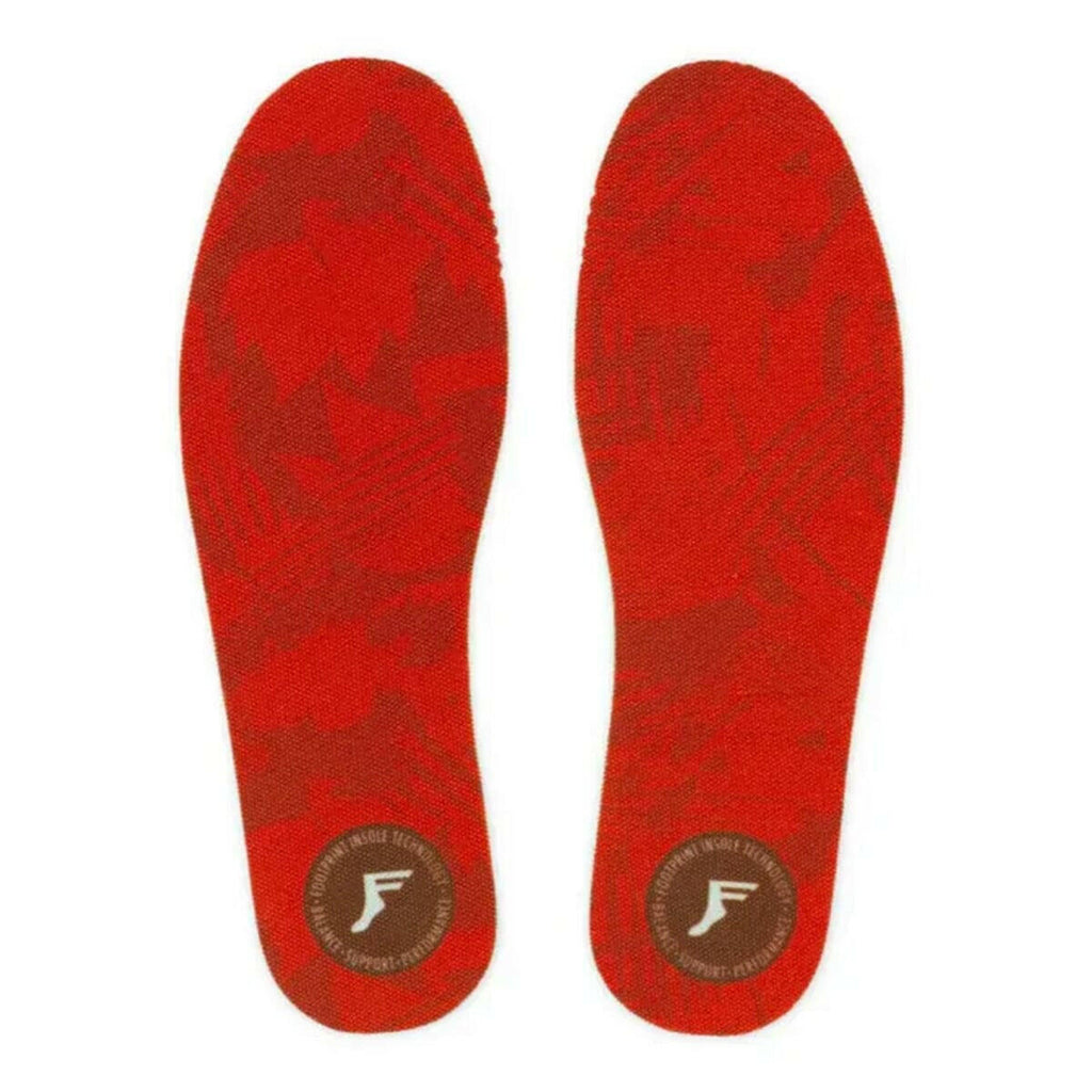 Footprint King Foam Flat Mid 5mm Insoles Red Camo