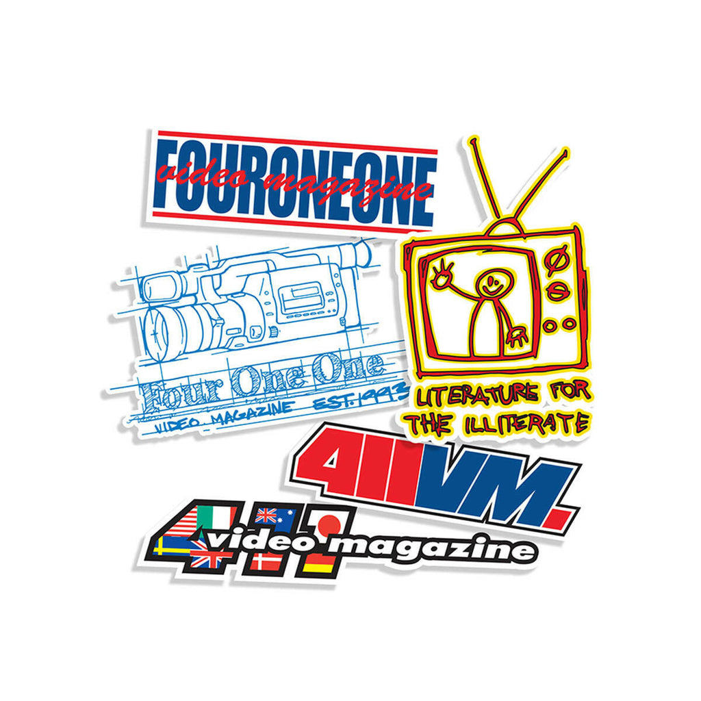 411VM Assorted Logos Sticker Pack