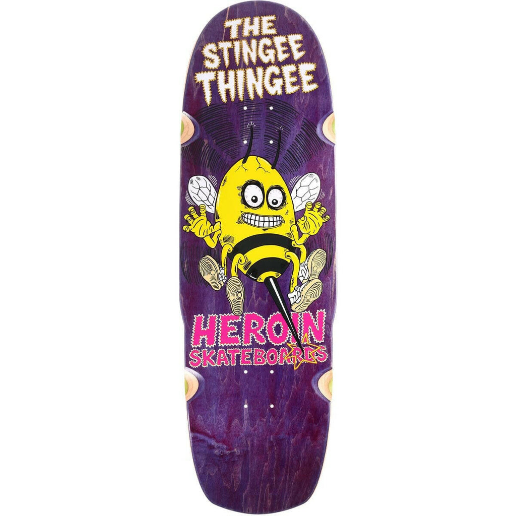 Heroin Stingee Thingee 9.8 Purple Skateboard Deck