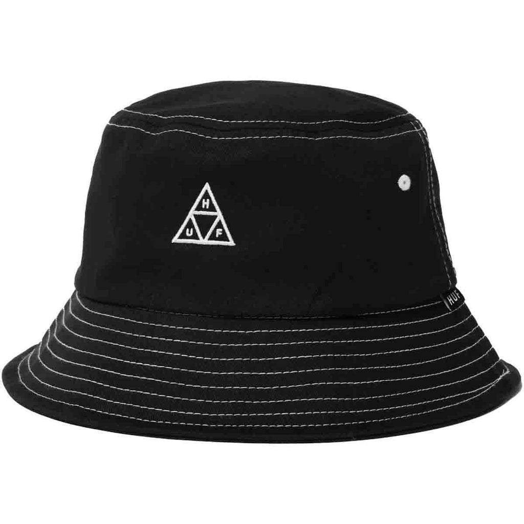 Huf Set Triple Triangle Bucket Hat in Black
