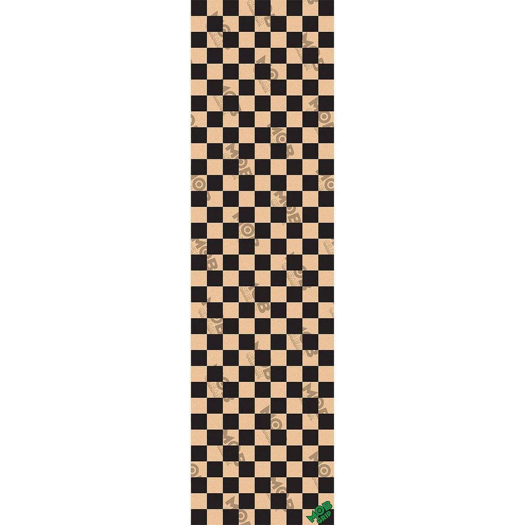 Mob Black Checkers Clear 9 Griptape