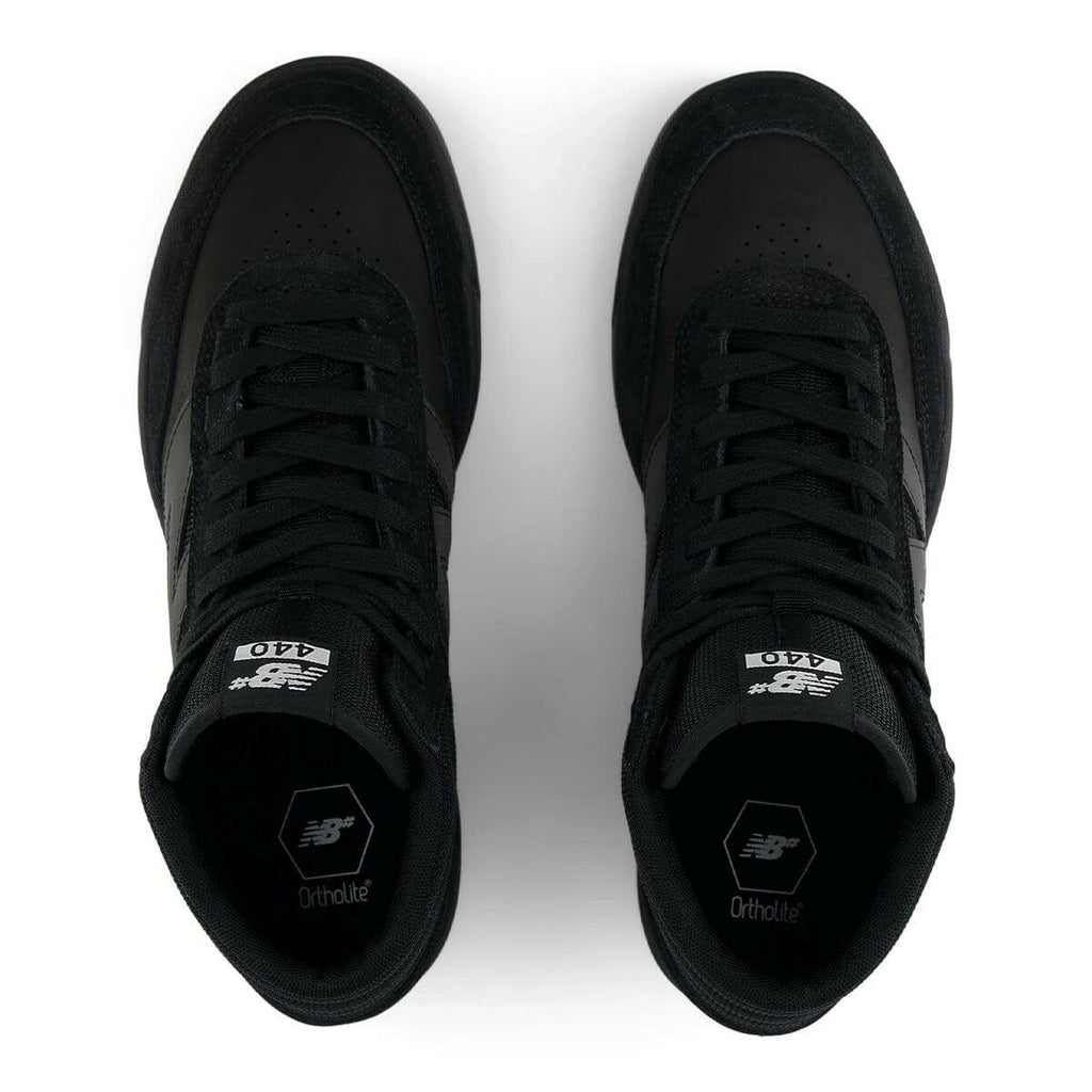 New Balance - 440 High Shoes Black/Black | OCD Skate Shop