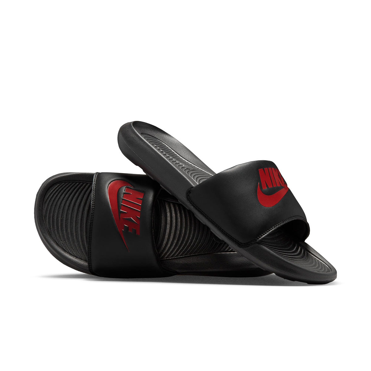 Nike Victori One Slides Black Red OCD Skate Shop