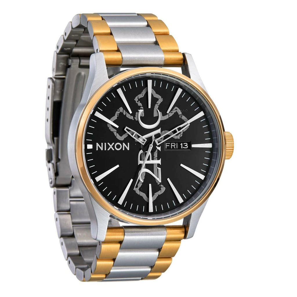 Nixon - 2PAC Sentry Stainless Steel Watch Gold/Silver/Black – OCD Skate ...