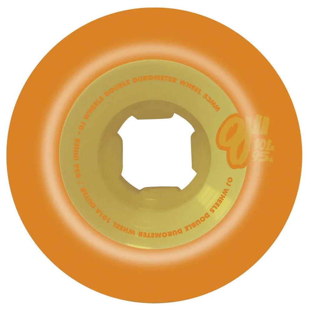 OJ - Double Duro Pastel Orange 53MM 101A/95A Wheels | OCD Skate Shop