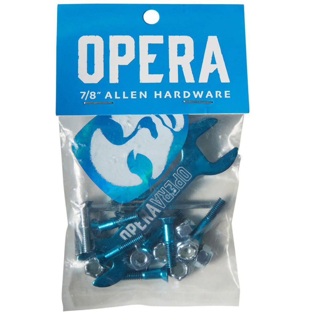 Opera 7/8" Allen Bolts Blue Skateboard Hardware