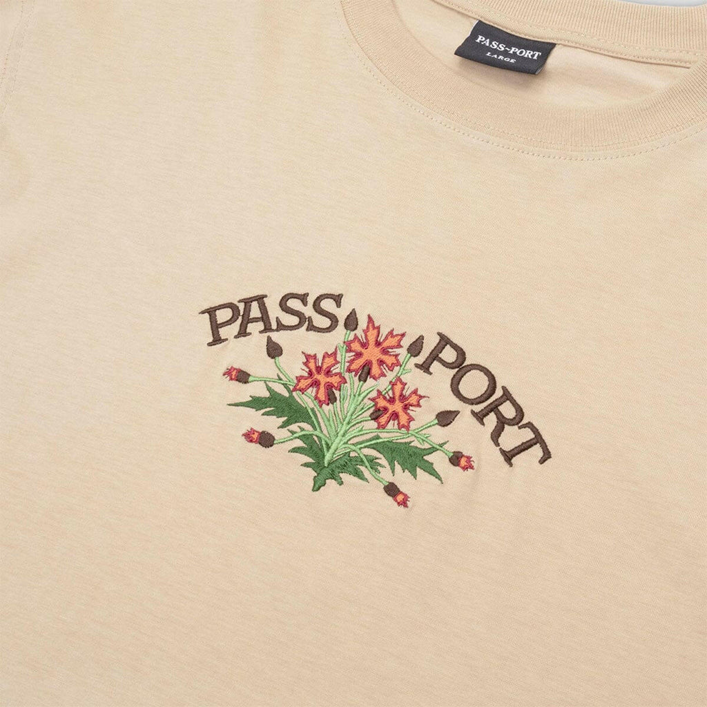 Pass~Port - Bloom Organic Tee Sand - OCD Skate Shop
