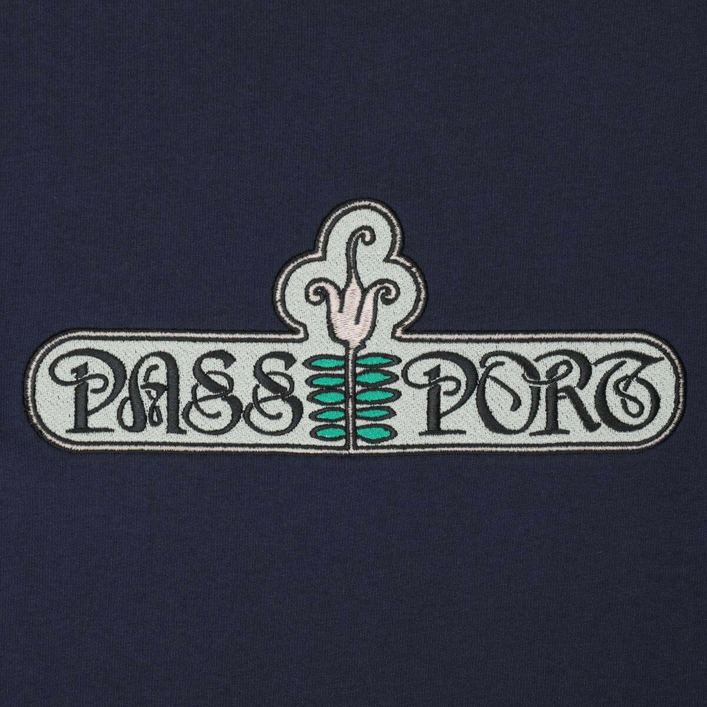 Pass~Port Gardenia Tee Navy – Comfortable Skate Graphic Tee